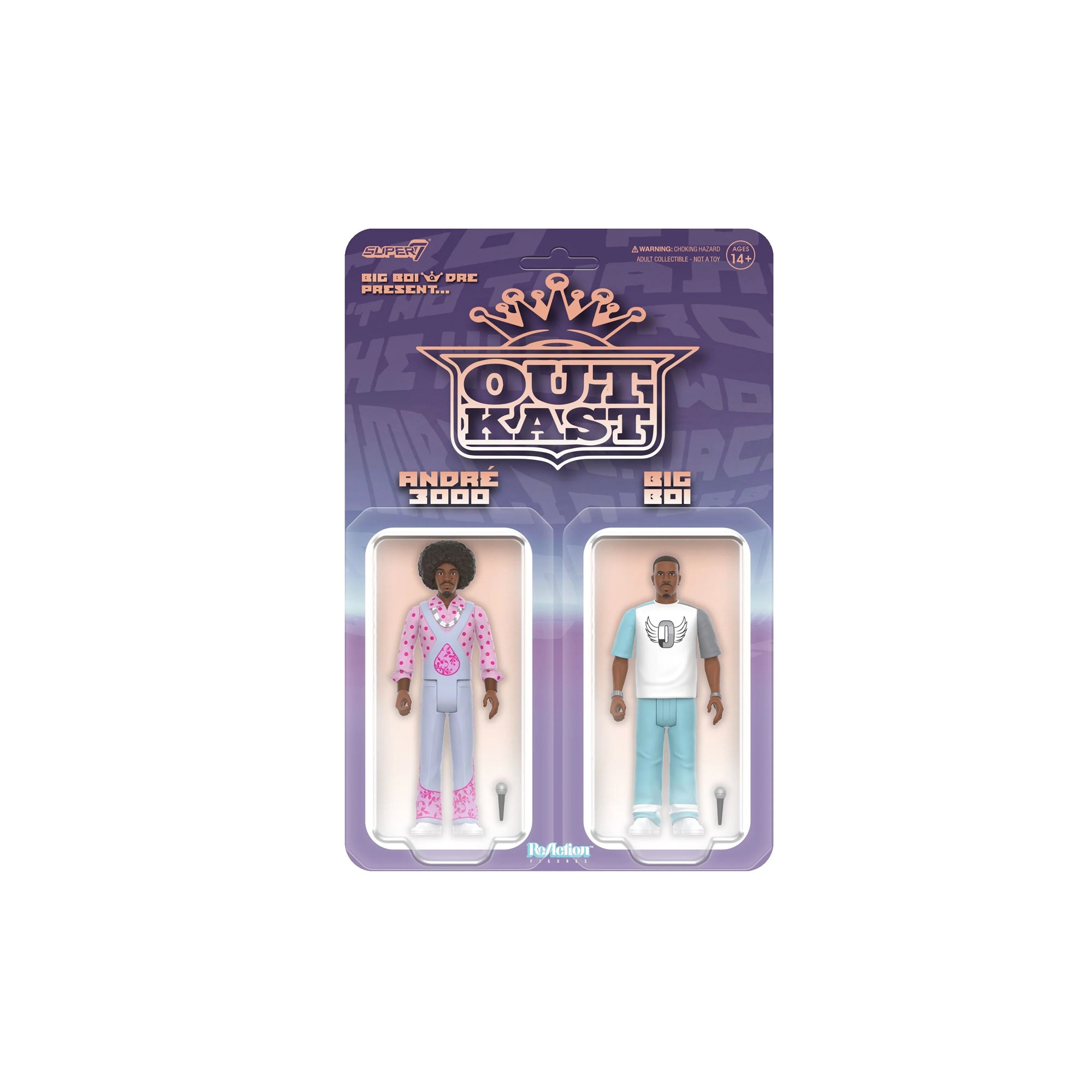 Super7 ReAction Figures Wave 03 Outkast Big Boi & Dre Present Figures – Extra Butter