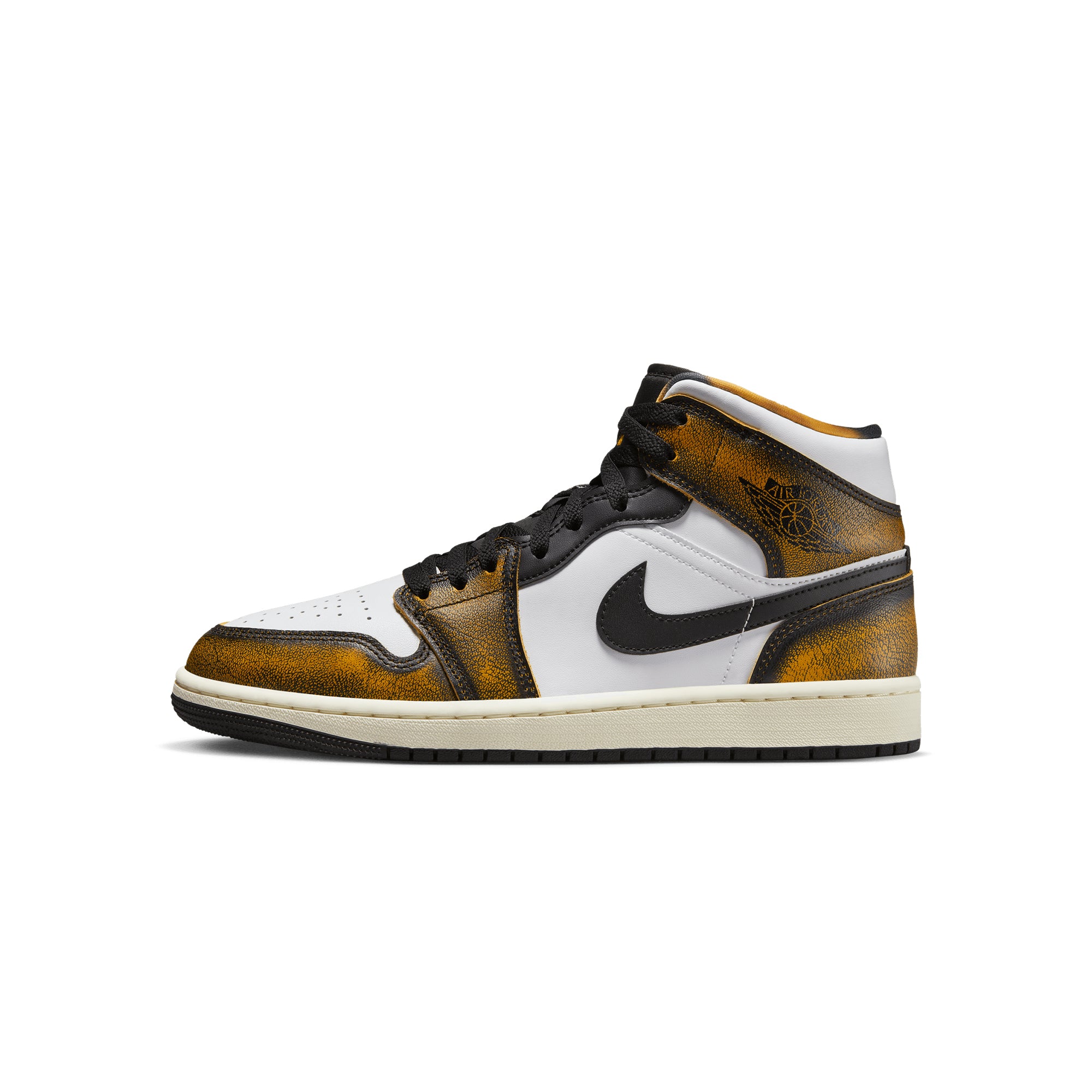 Air Jordan 1 Mens Mid Se Shoes Extra Butter