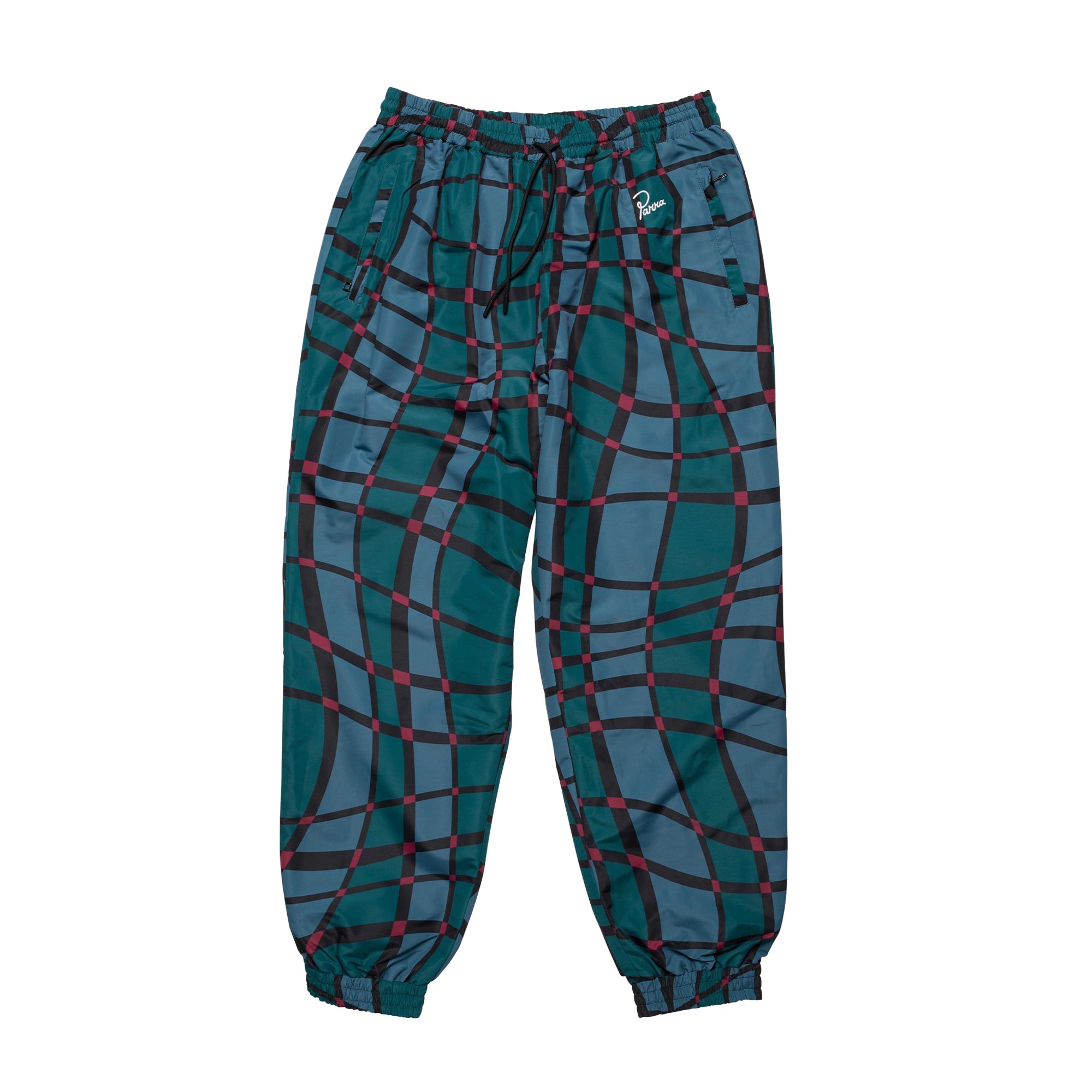 By Parra Mens Squared Wave Pattern Track Pants – Extra Butter