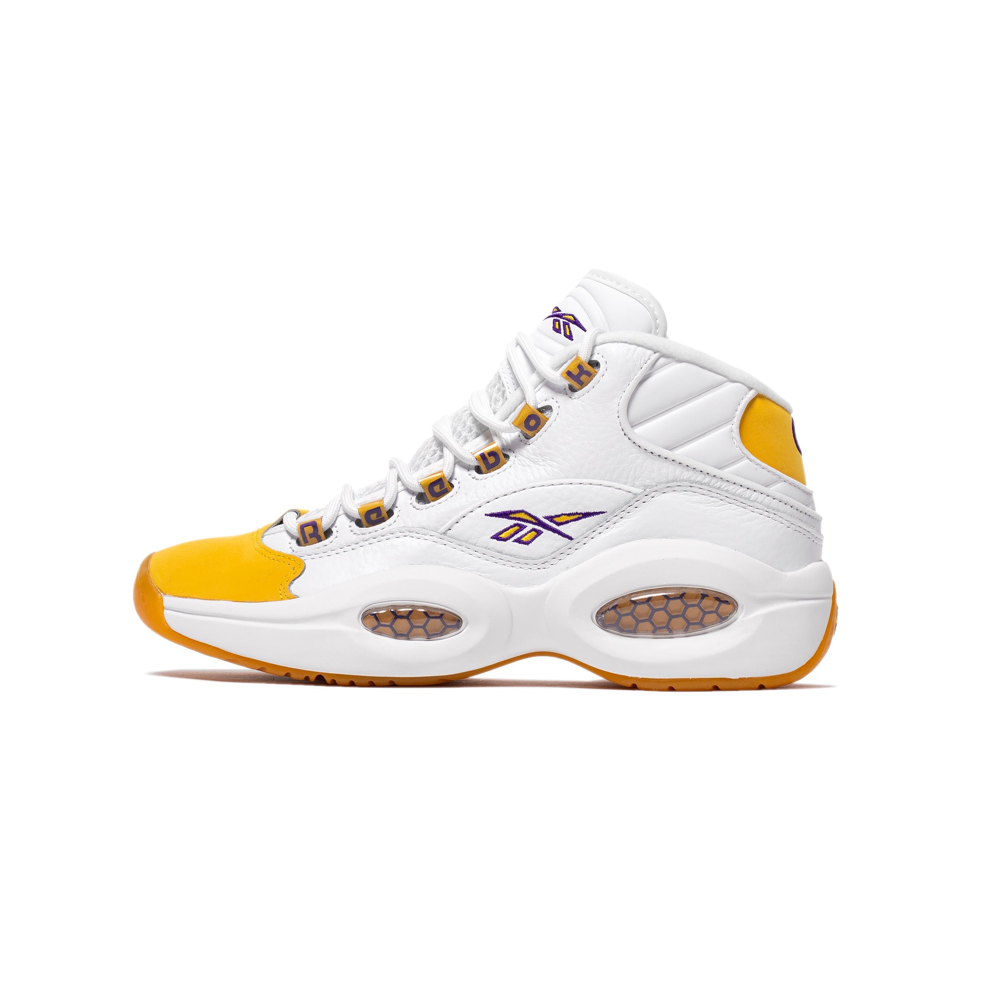 Reebok Mens Question Mid 'Yellow Toe' Shoes – Extra Butter