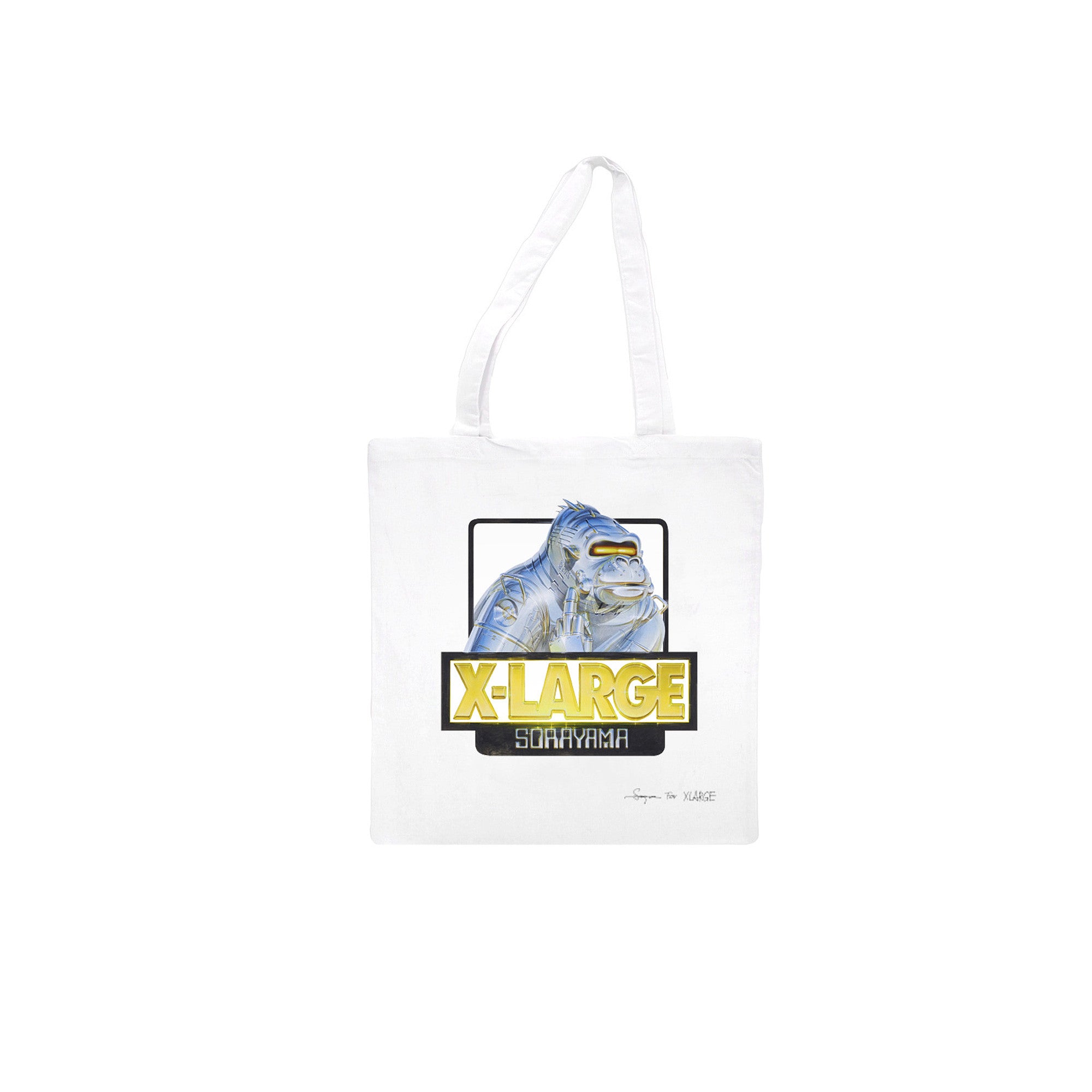 X-Large Sorayama Gorilla Tote Bag- White – Extra Butter